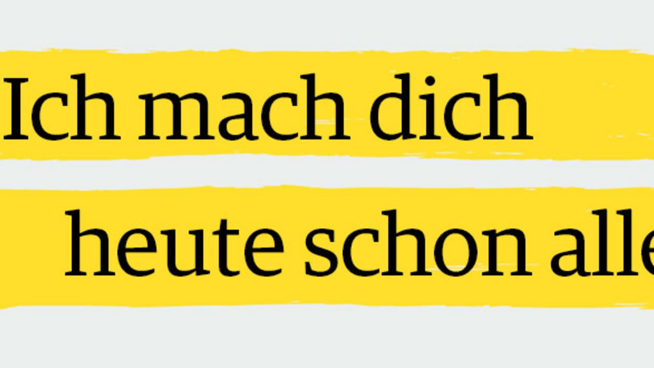 Ich mach dich heute schon alle! | Klartext | VINUM